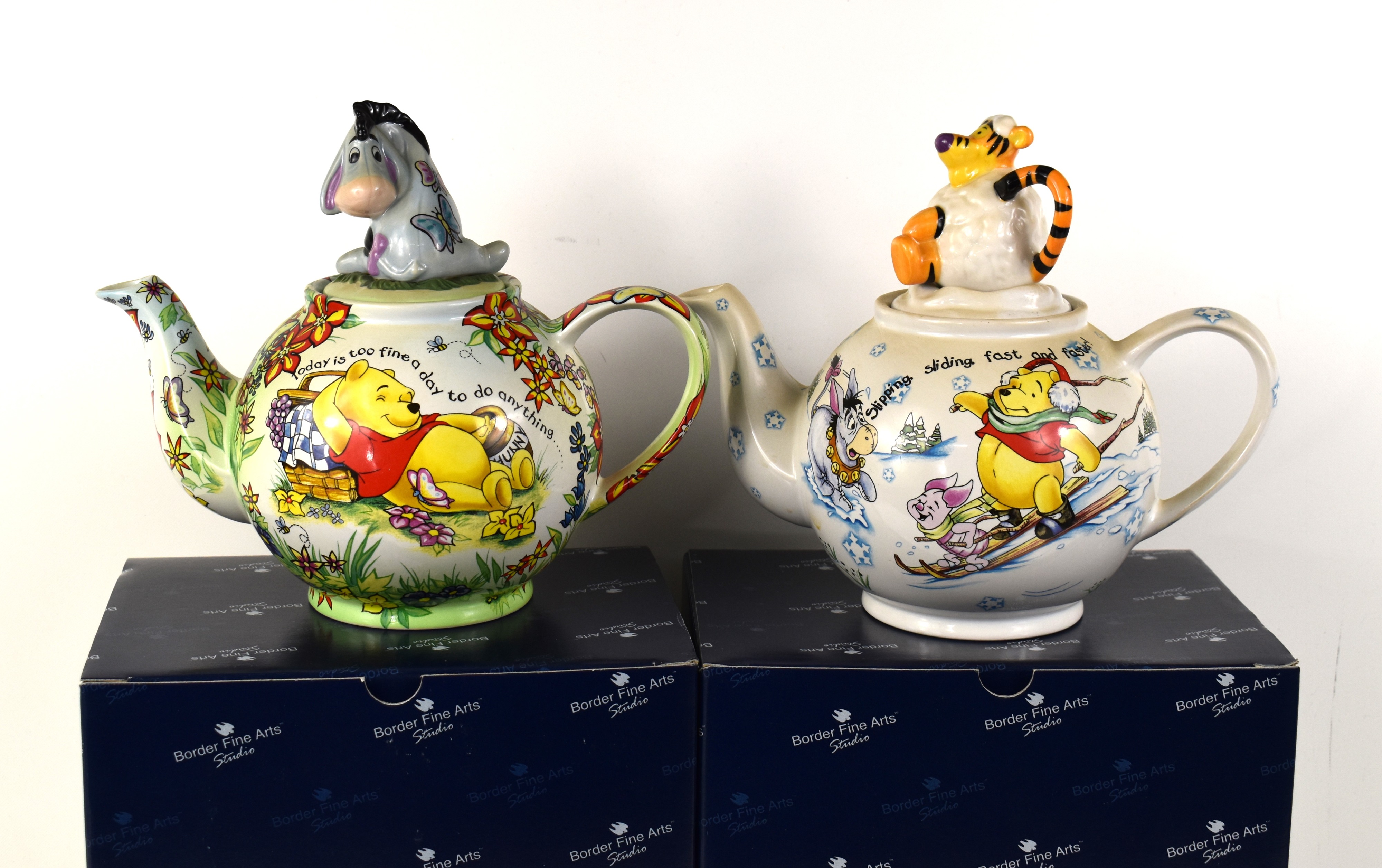 Lot 152 - Two Border Fine Arts Disney teapots, Winter
