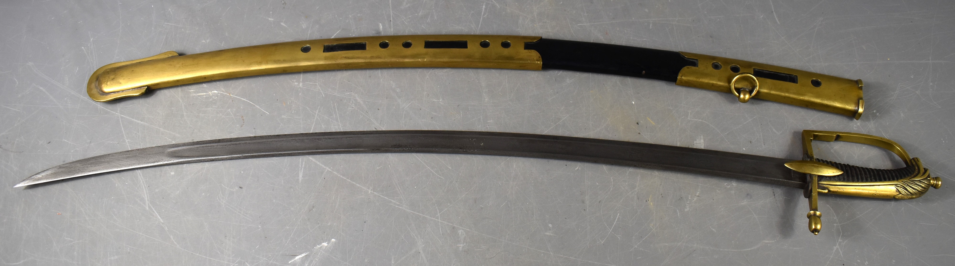Lot 191 - A reproduction Russian cavalry offices sword,