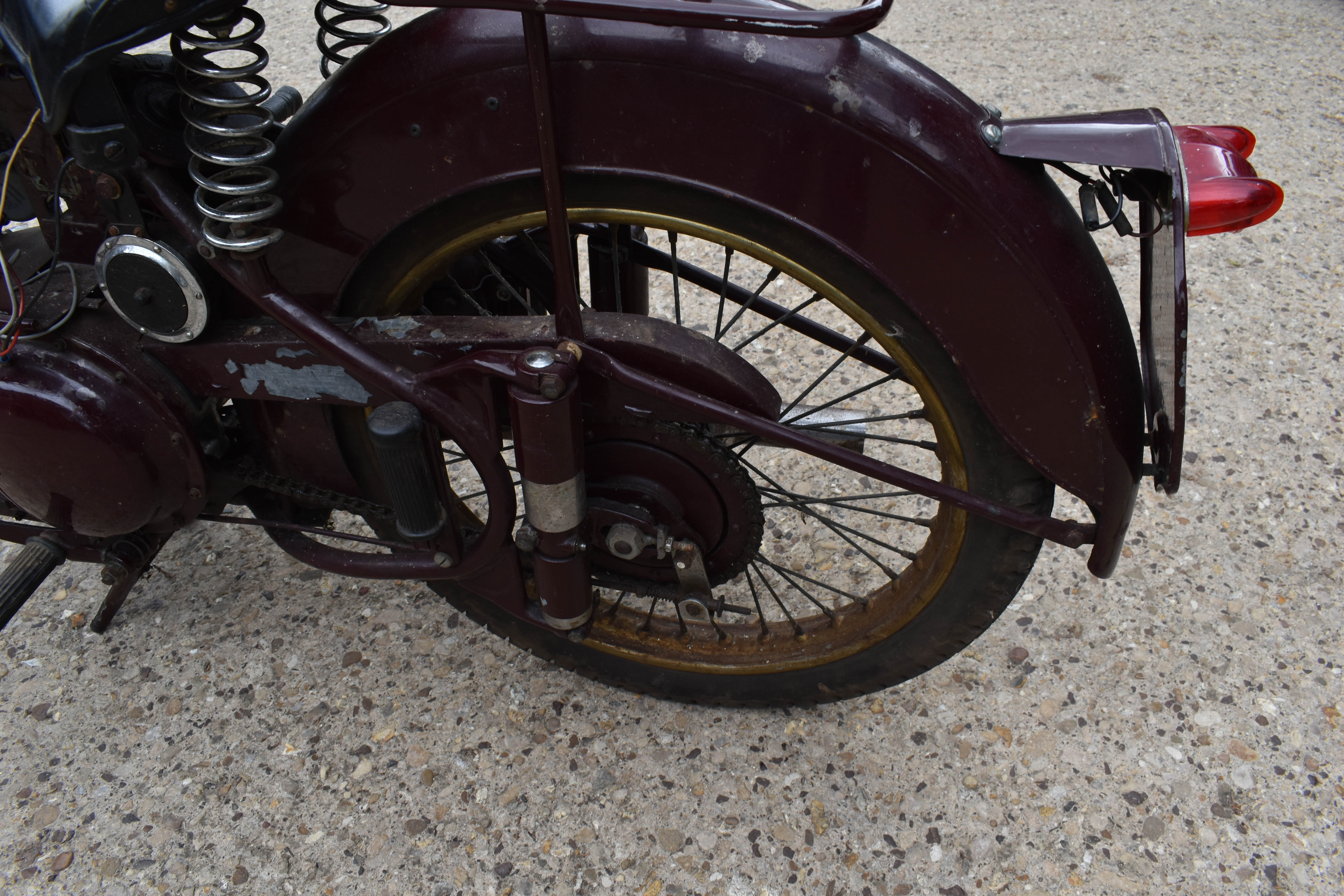 Lot 522 - A BSA C10L motorbike, 250cc, registered in