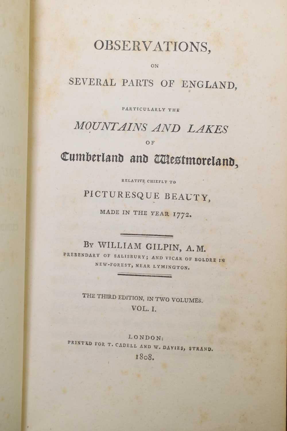 Lot 370 - William Gilpin's Tour to the Lakes,