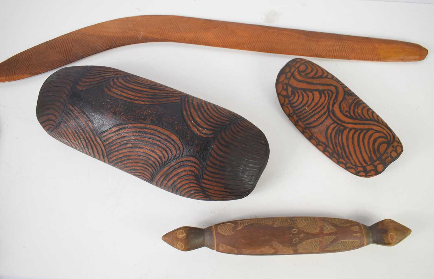 Lot 147 - Two Australian Aboriginal Coolamon bowls,