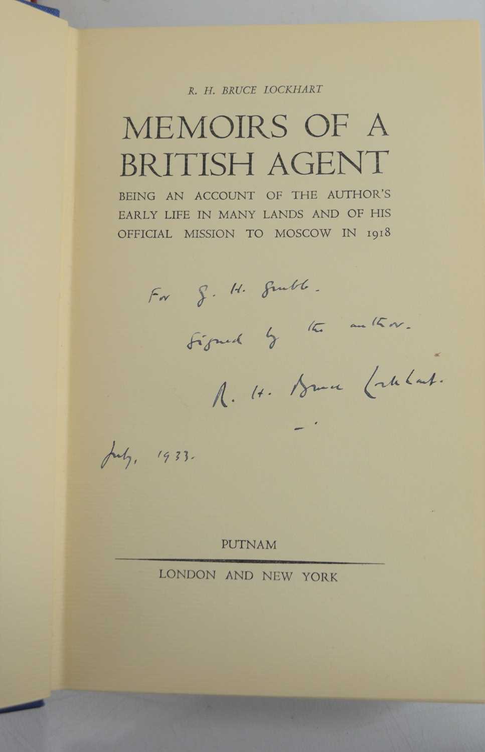 Lot 427 - R. H. Bruce Lockhart, 'Memoirs of a British