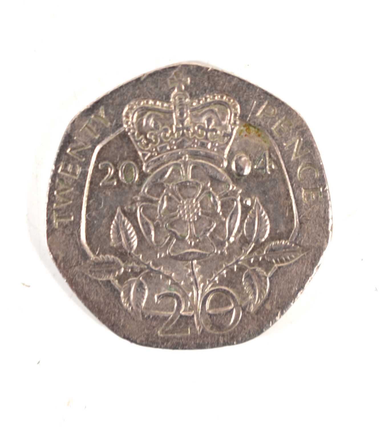 Lot 66 - A 2004 20p coin with date error.