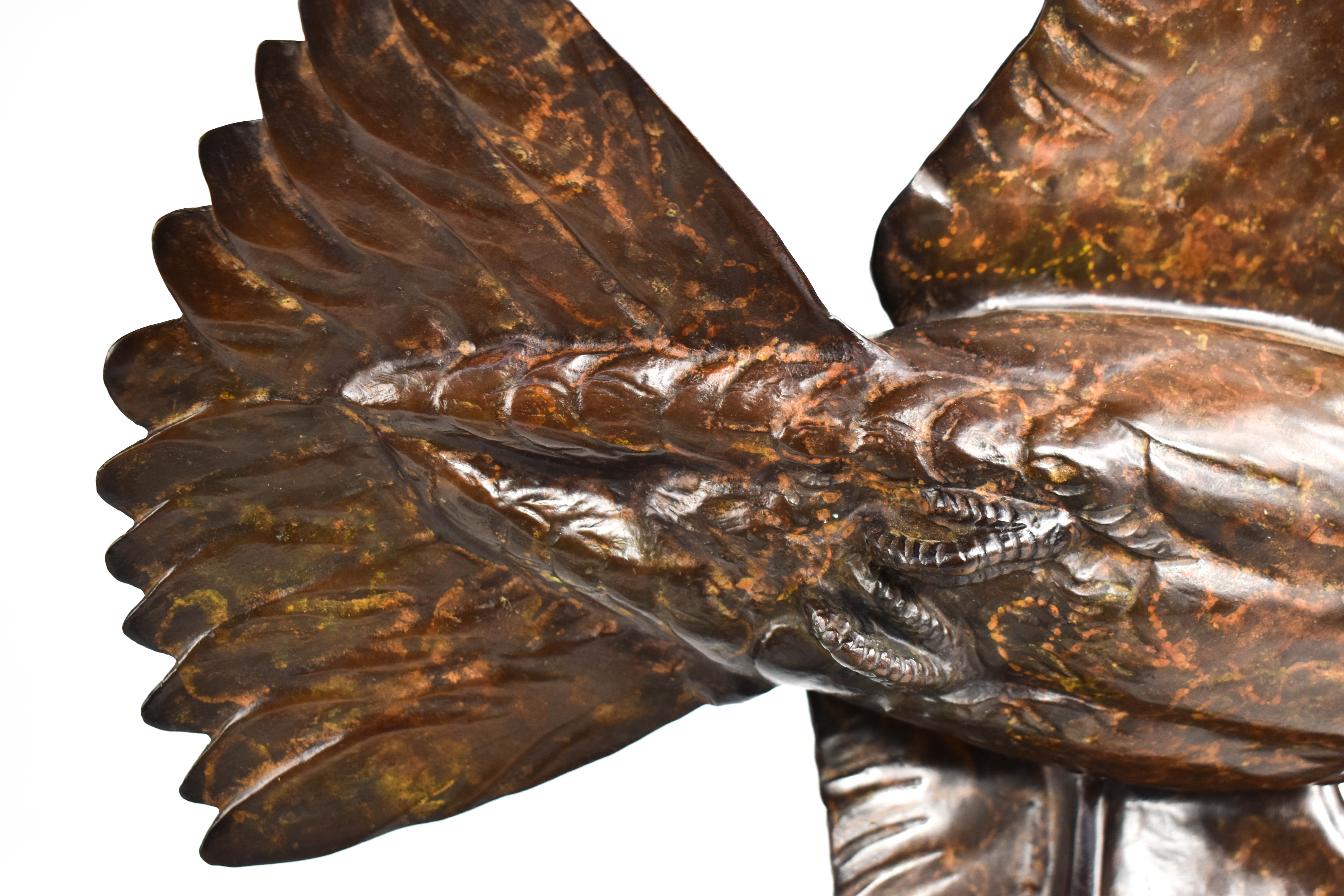 Lot 117 - Alan Glasby (20th century): Goshawk, bronze