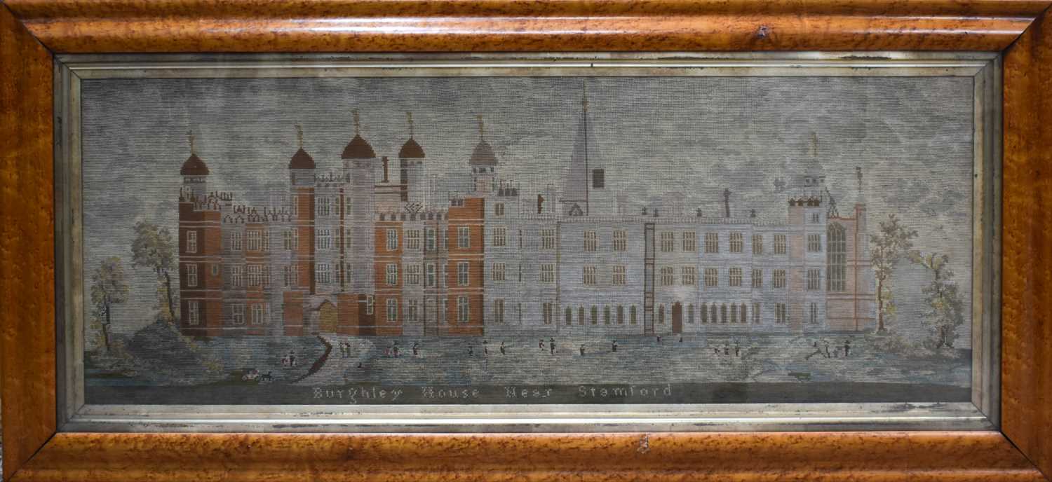 Lot 358 - A large 19th century gros point tapestry