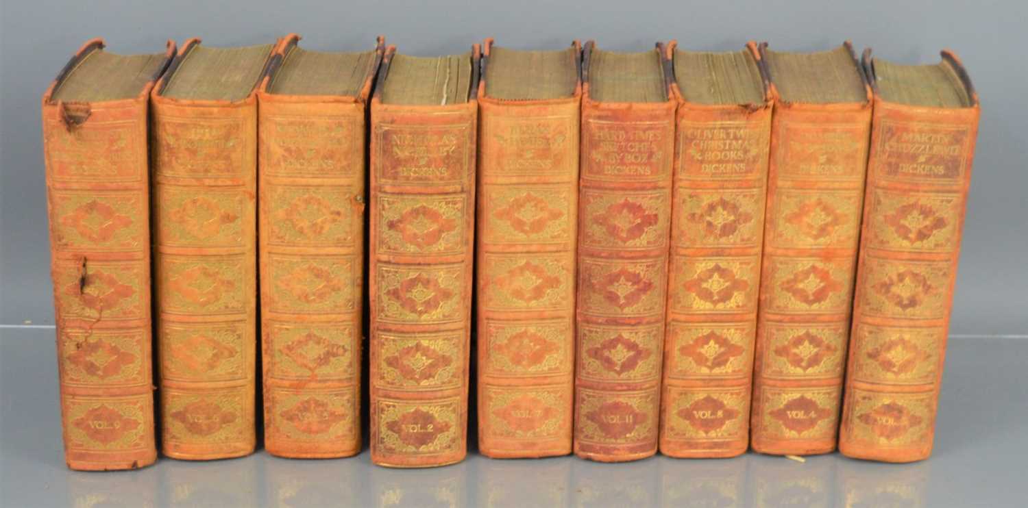 Lot 368 - Nine Charles Dickens novels, London edition,