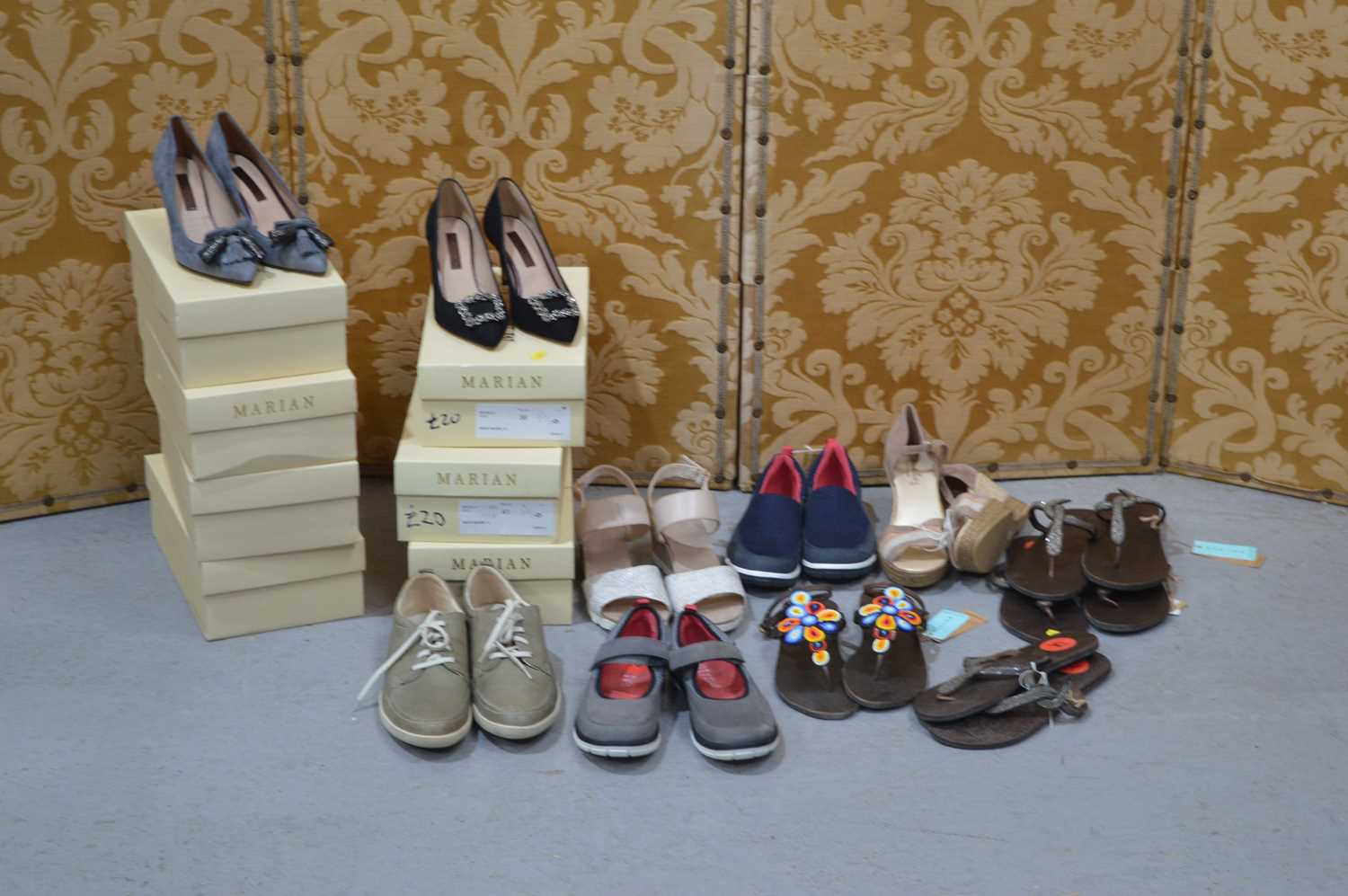 Lot 342 - Seven pairs of brand new ladies shoes