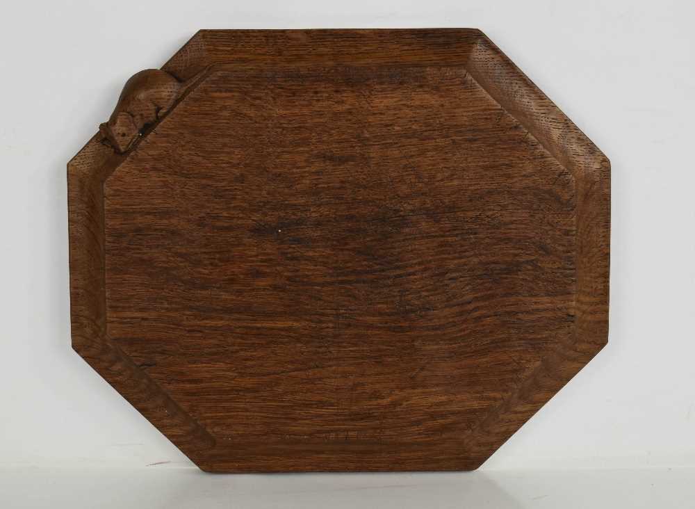 Lot 299 - Robert Thompson 'Mouseman' oak octagonal