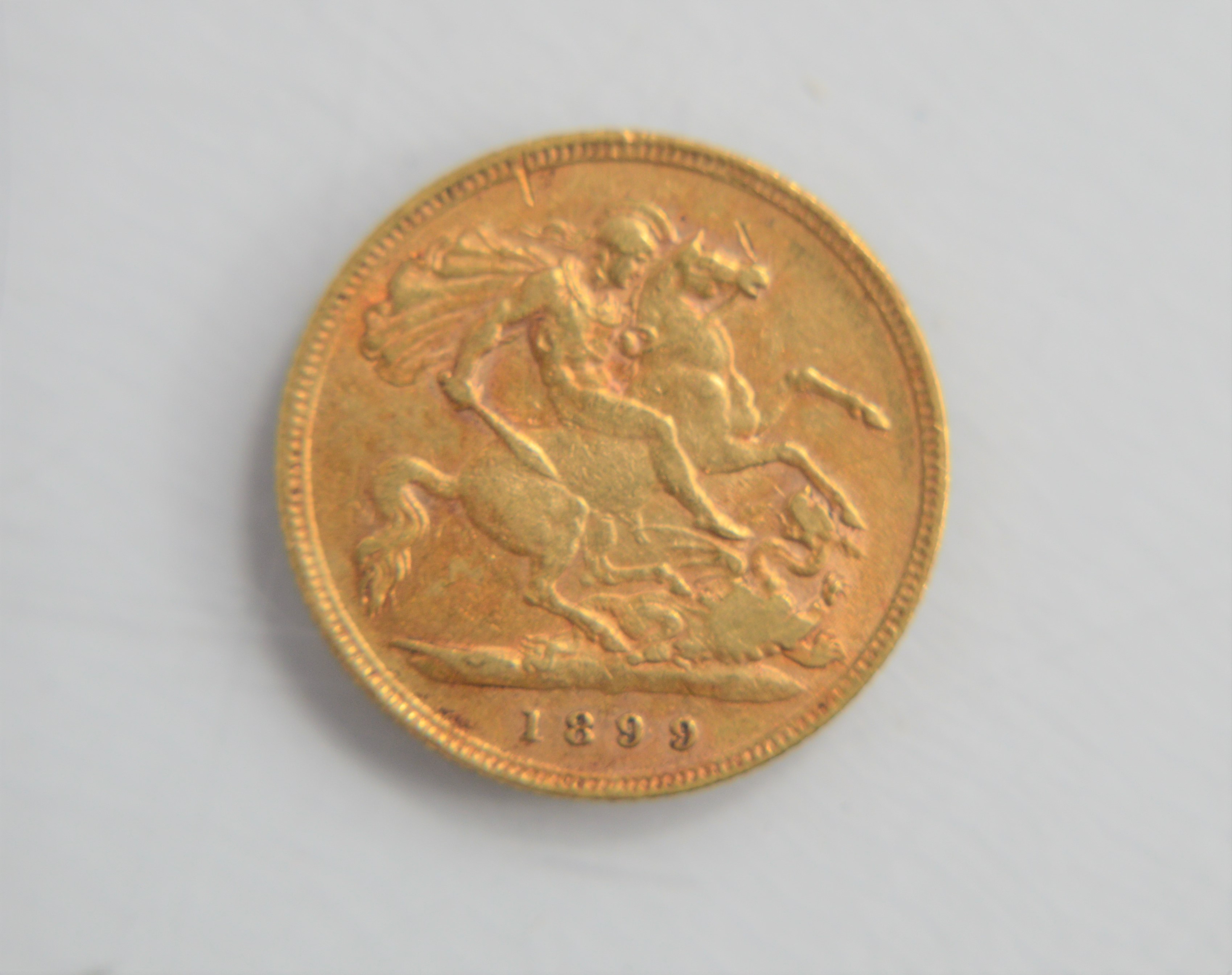 Lot 153 - A Victoria gold half sovereign dated 1899.