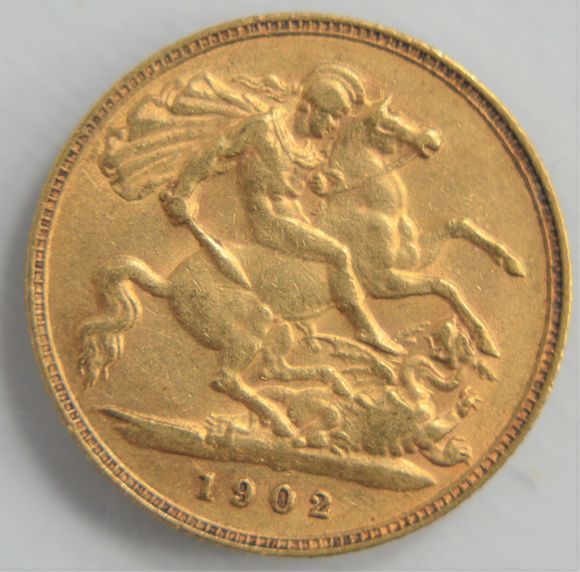 Lot 170 - An Edward VII gold half sovereign dated 1902.