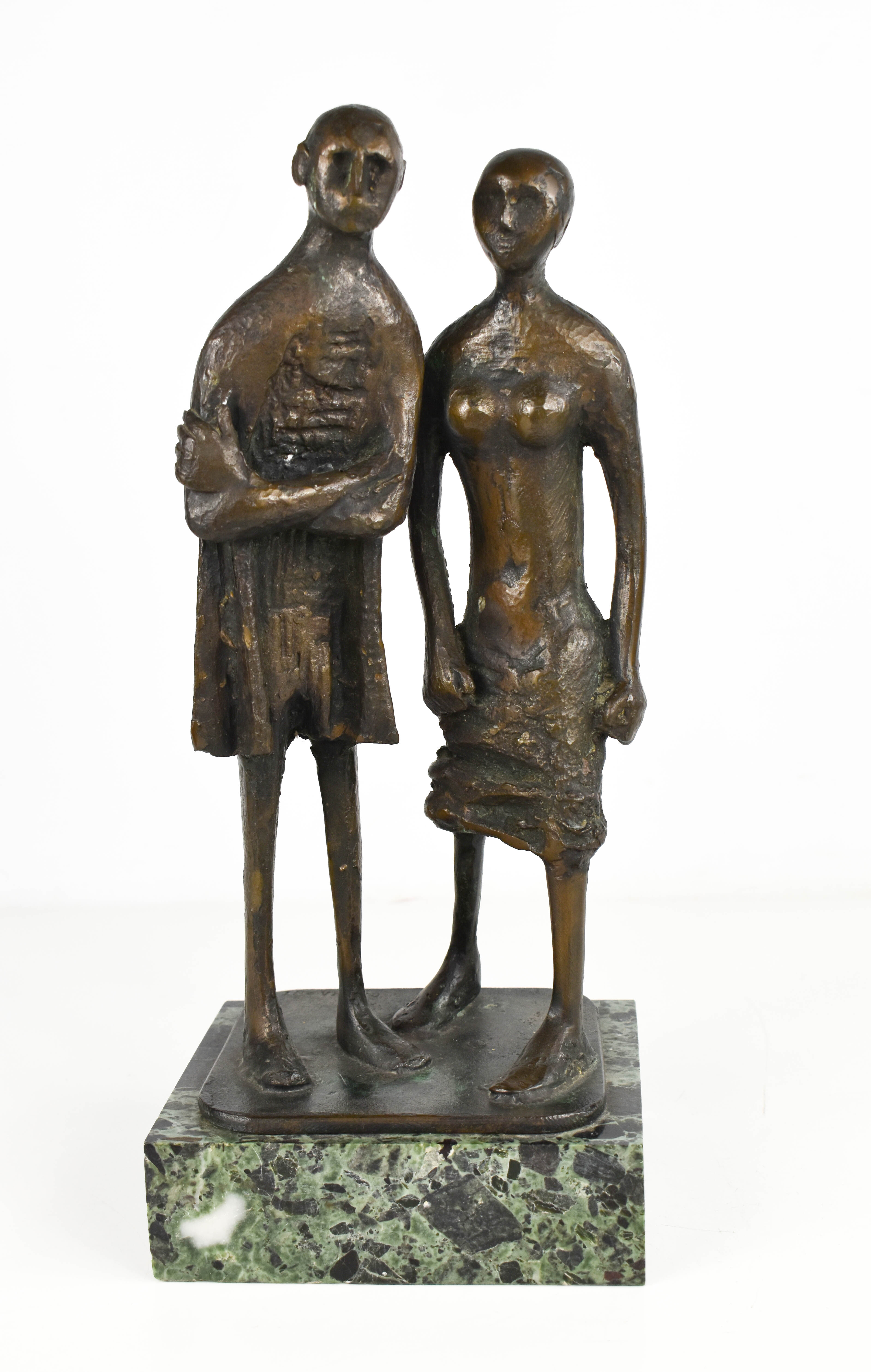 Lot 1 - Catharni Stern (1925-1915): a pair of bronze