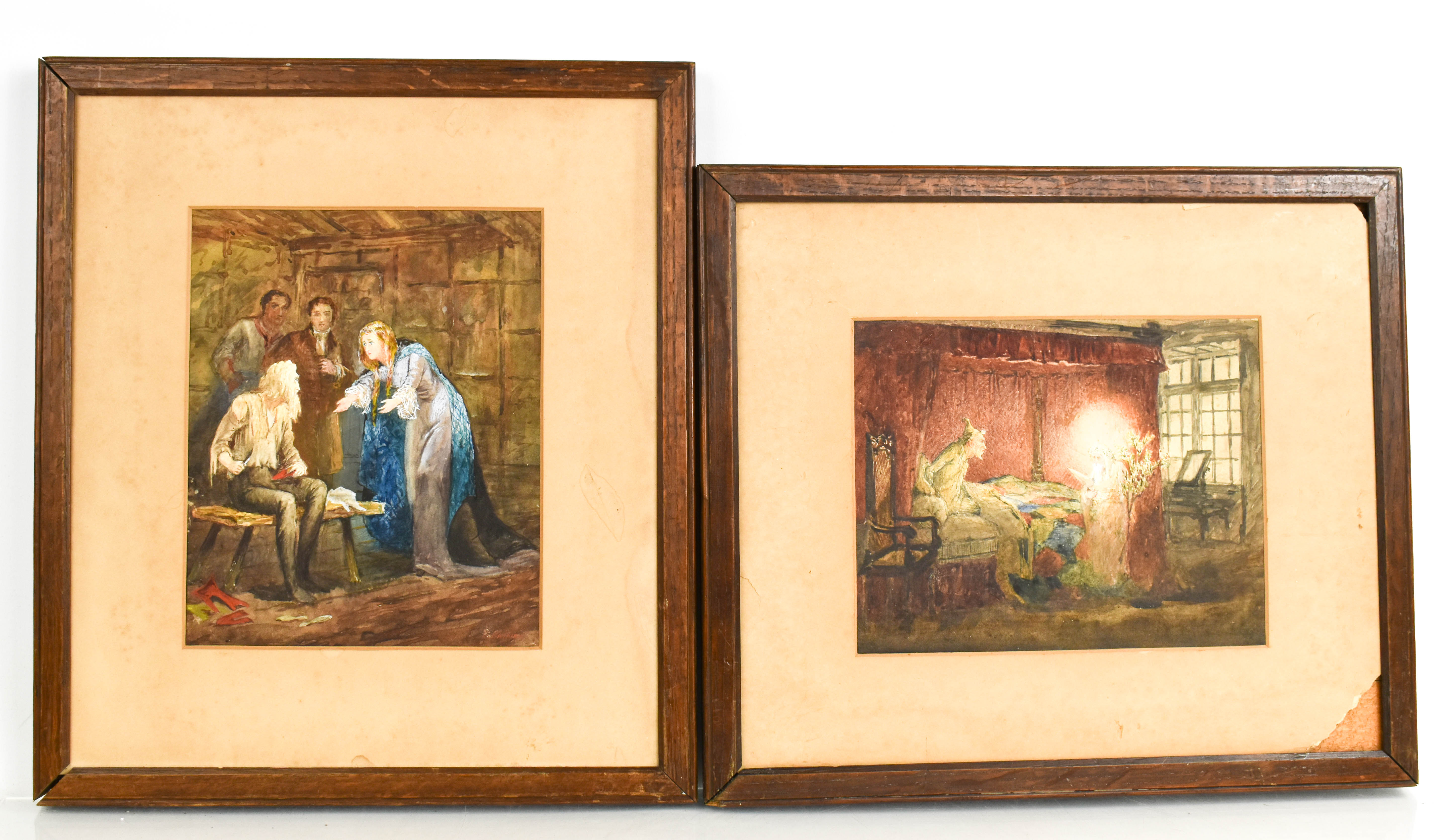 Lot 74 - E. Rayner (19th Century): a pair of