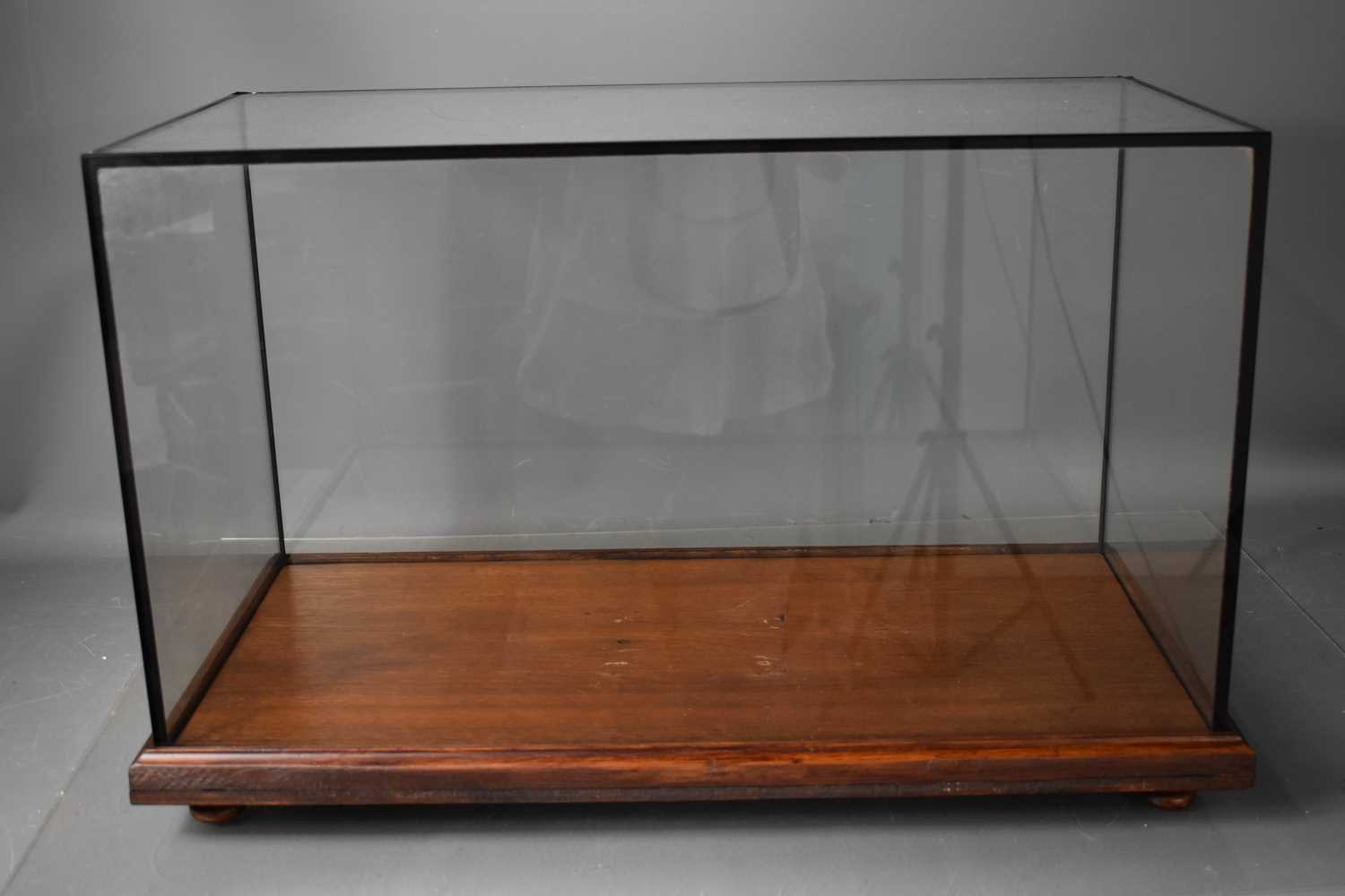 Lot 188 - A glass and wooden model display case, 39cm