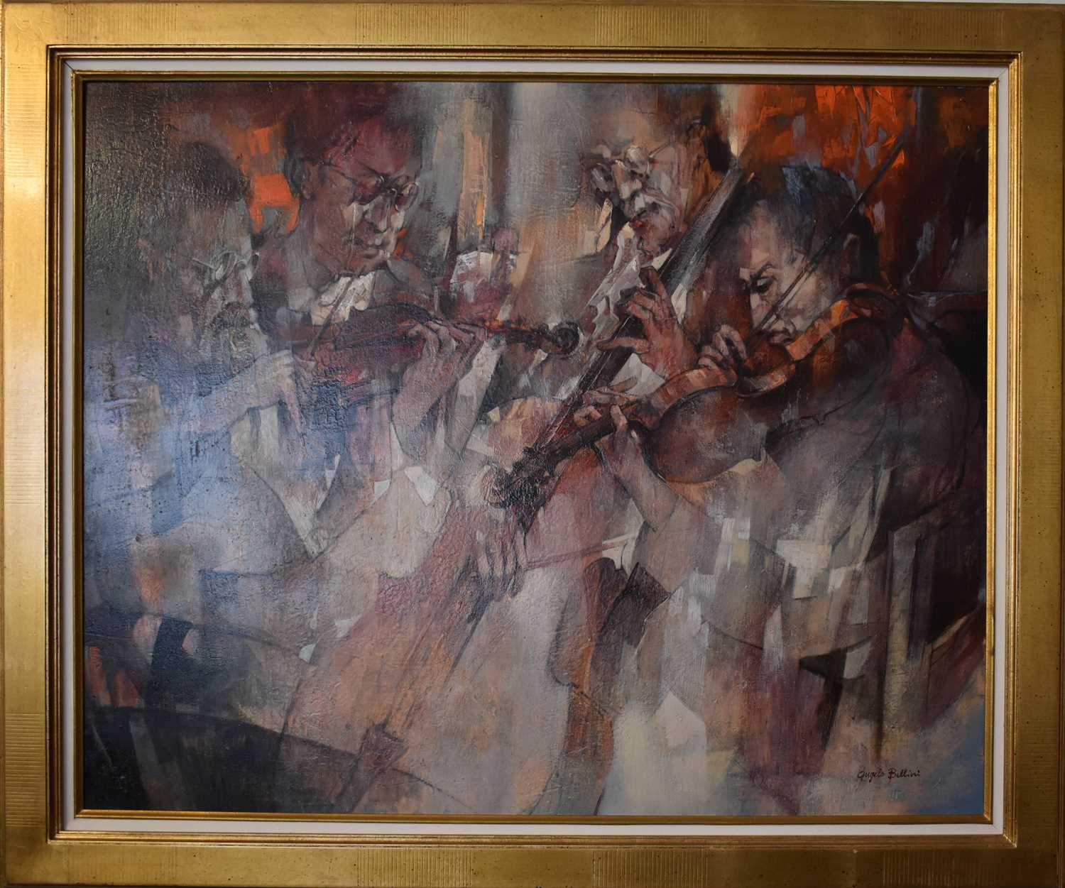 Lot 36 - Angelo BELLINI (Italian, b. 1938) Musicians