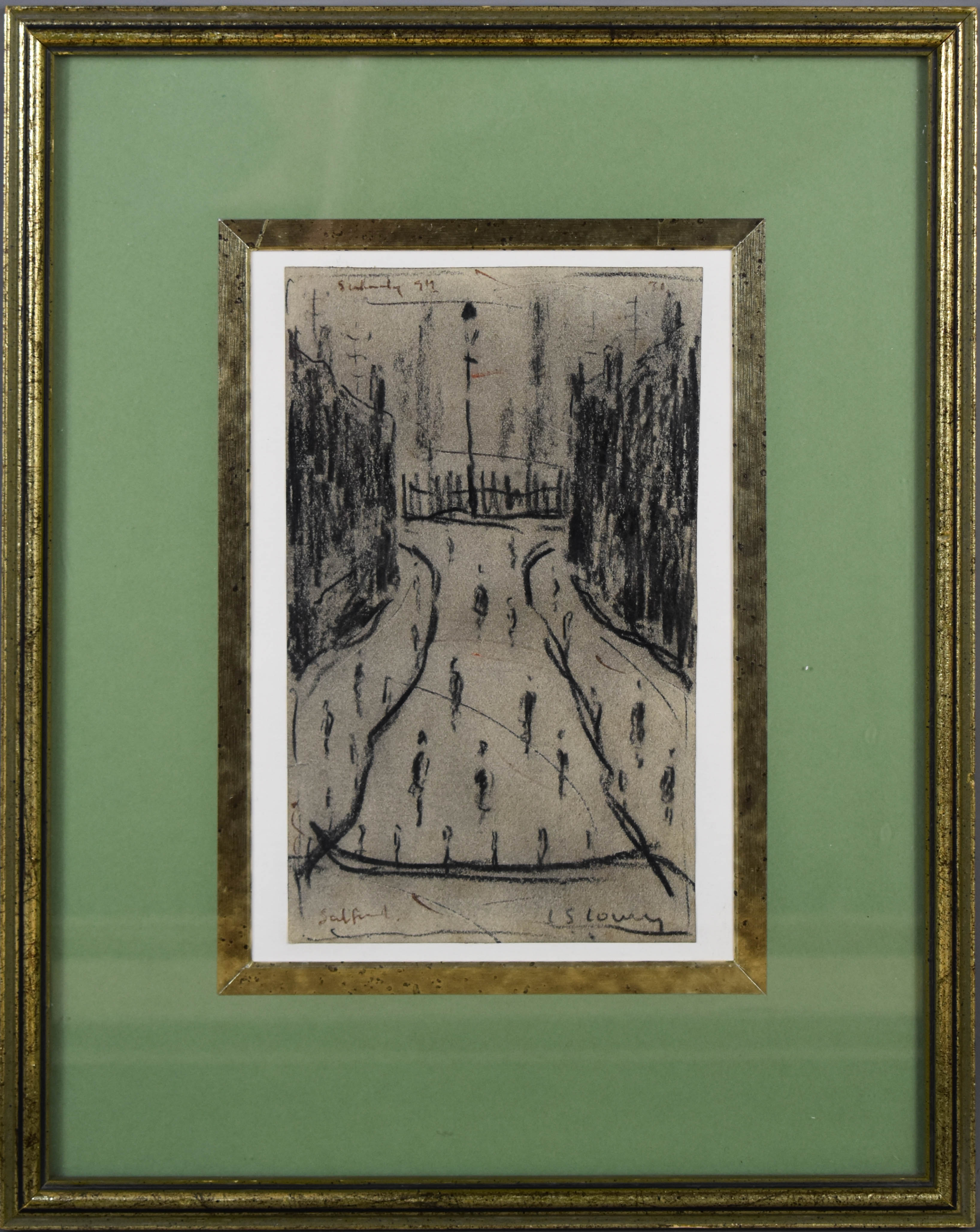 Lot 49 - After Laurence Stephen Lowry pencil drawing