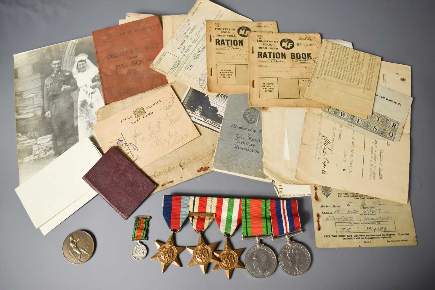 Lot 487 - A WWII medal group to George Ernest Till,