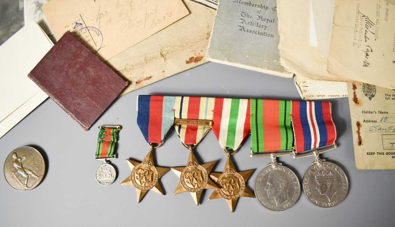 Lot 289 - A WWII medal group to George Ernest Till,