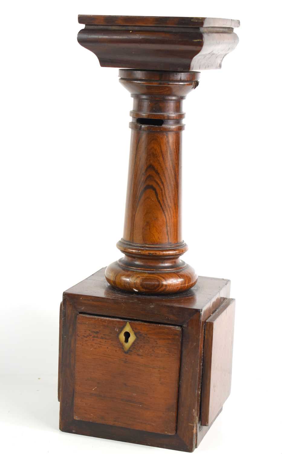 Lot 330 - A Victorian mahogany and oak offertory box,