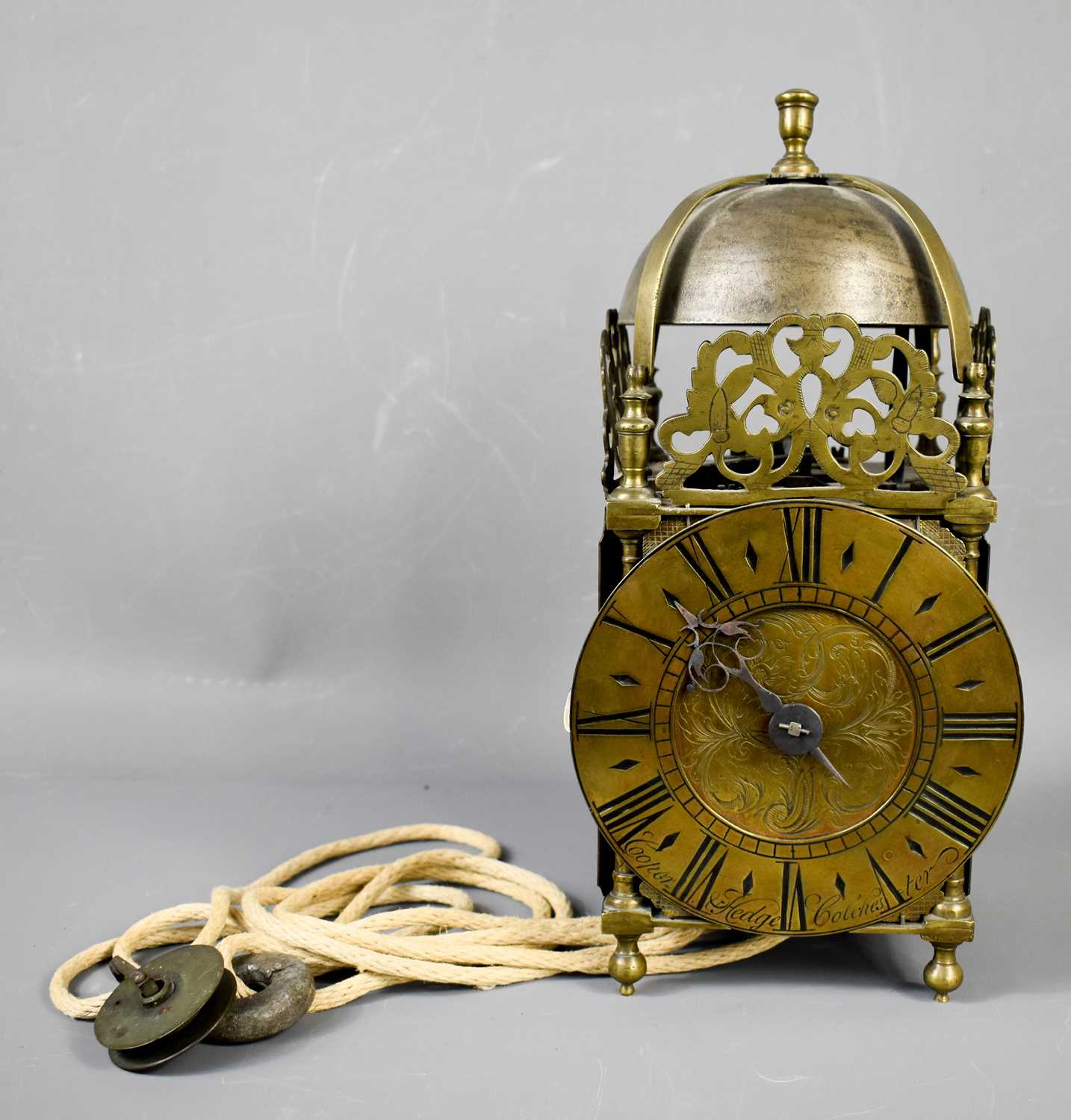 Lot 352 - A 17th century lantern clock, by Cooper